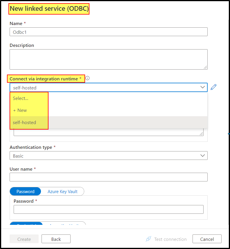 Azure DataFactory - ODBC connector not showing existing integration ...
