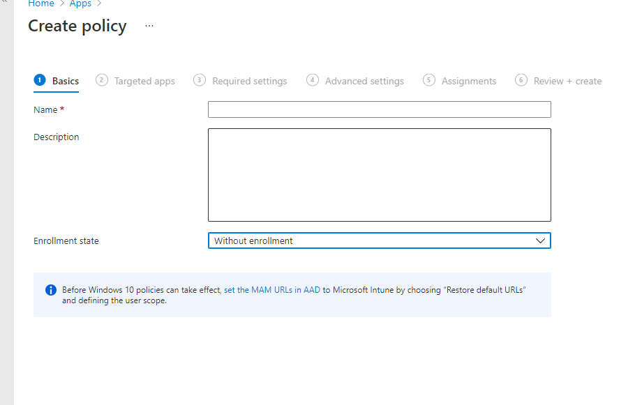 Applying MAM (without enrollment ) win 10 policies on Enrolled devices ...
