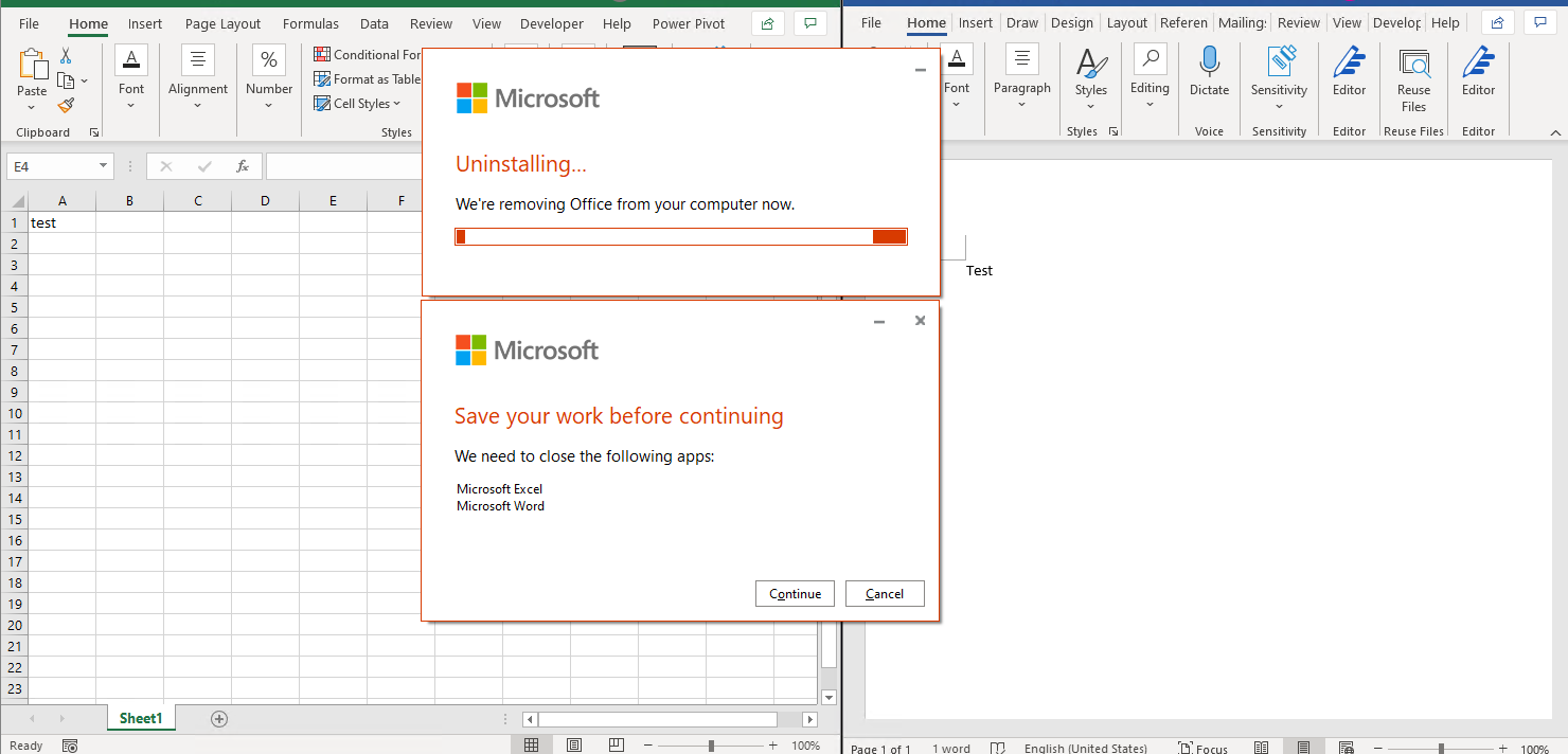Office Apps Close When O365 Visio Professional uninstall. - Microsoft Q&A