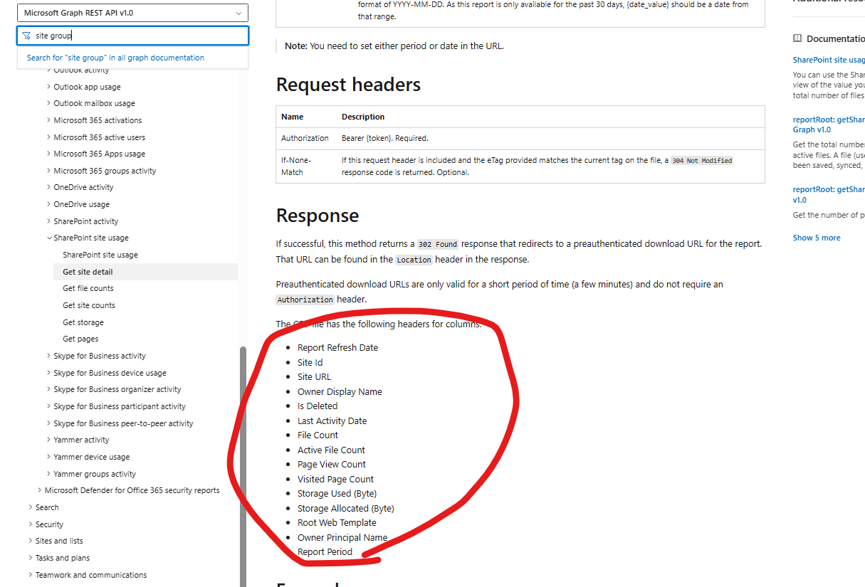 Get a list of non group connected sites using Graph API - Microsoft Q&A