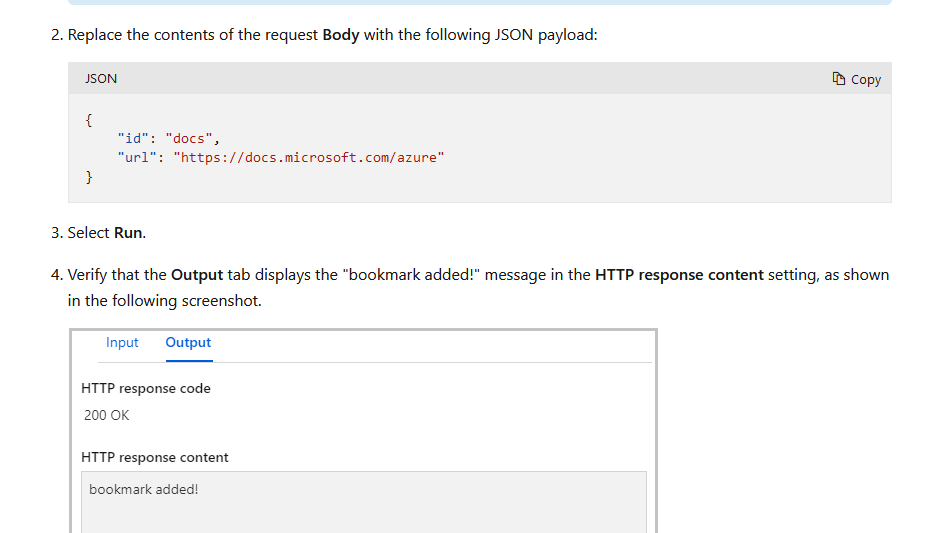 Azure Exercise - Write data with output bindings Issue - Microsoft Q&A