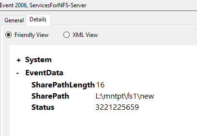 Creating a nfs share on a filesystem which is mounted on a mountpoint ...