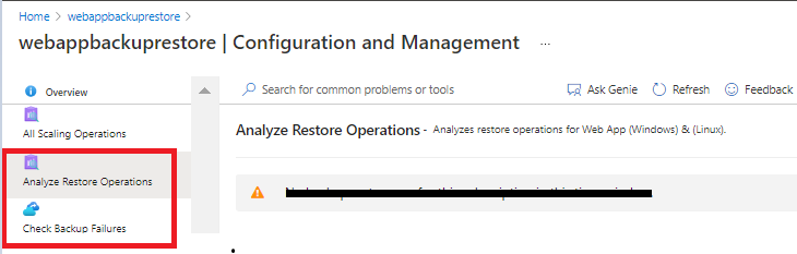 App Service Backup Restore with MySQL DB always fails - Microsoft Q&A