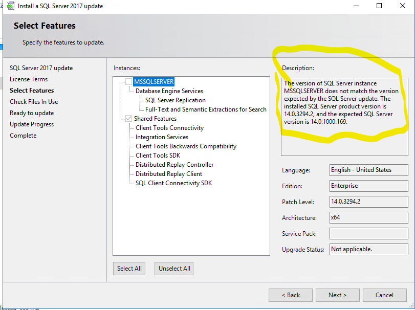 SQL 2017 CU 24 patching issue - Microsoft Q&A