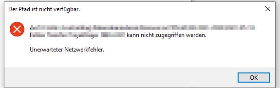 DFS Link not reachable-the path is not available-sporadically ...