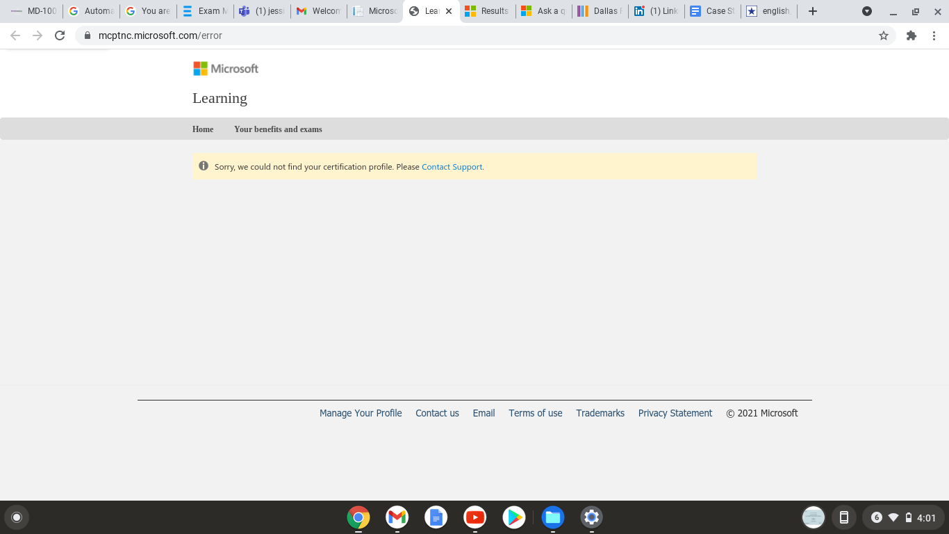 Unable to view transcripts and badges - Microsoft Q&A