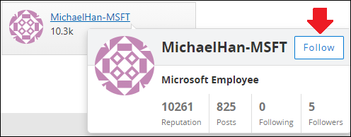 how to follow users? - Microsoft Q&A