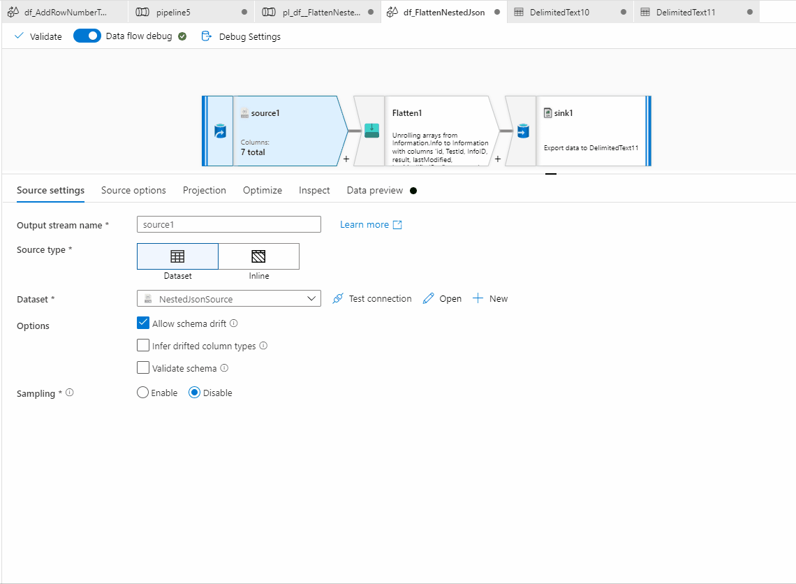 Copy Data From Cosmos Db Complex Objects To Datalake Gen 2 Flattened Structure Csv Or Tsv