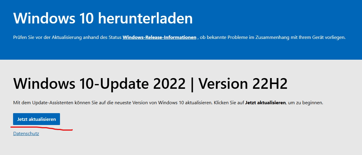 Windows Update (Version 22H2) bleibt bei 99% hängen - Microsoft Q&A