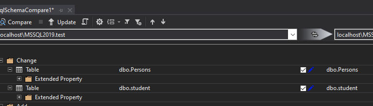 Database Projects Schema Compare Ignore Extended Properties Microsoft Qanda