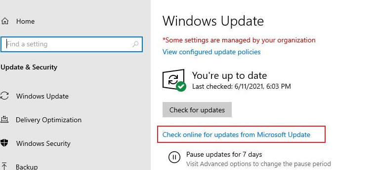 Windows 10 20H2 - automatically checking for updates online although it ...