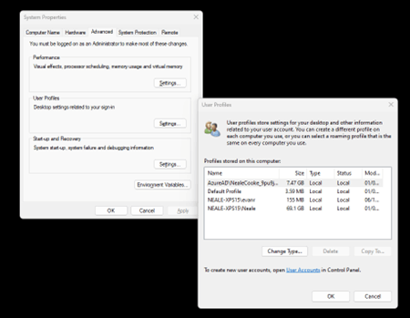 Work account not listed as user account - causing issues - Microsoft Q&A
