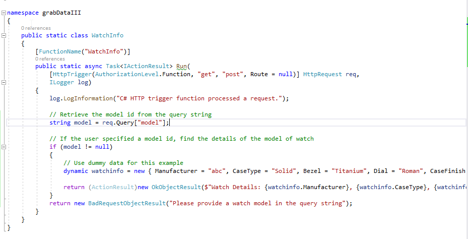Deployed Function Runs Fine Locally But On Azure Need To Have Code