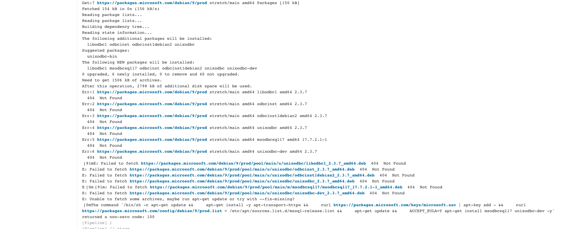Pyodbc Install Error In Azure Databricks File Not Found Error
