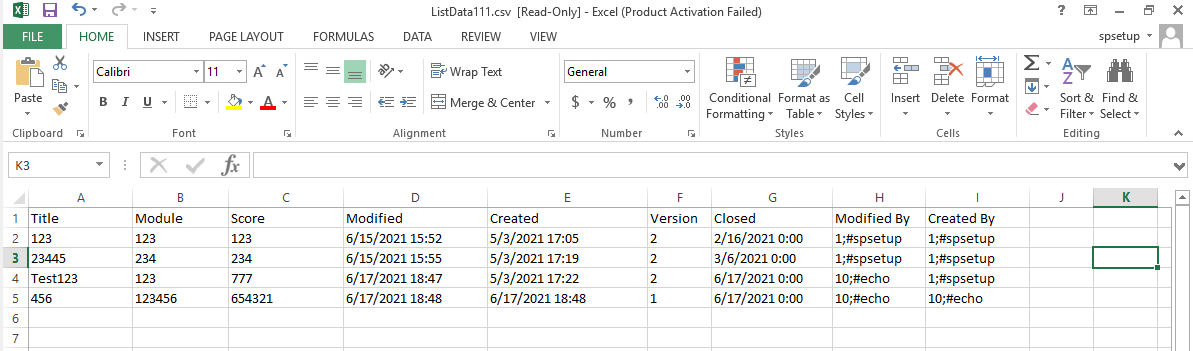 We have migrated site from 2010 to 2016, list date needed as per the ...