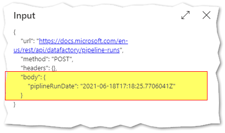 I am facing an issue while sending response to an API through ADF Web Activity to embed DateTime ...