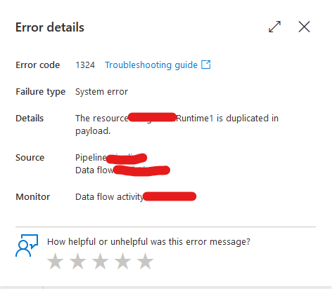 "The Resource (Integration Runtime) Is Duplicated in Payload" error is ...