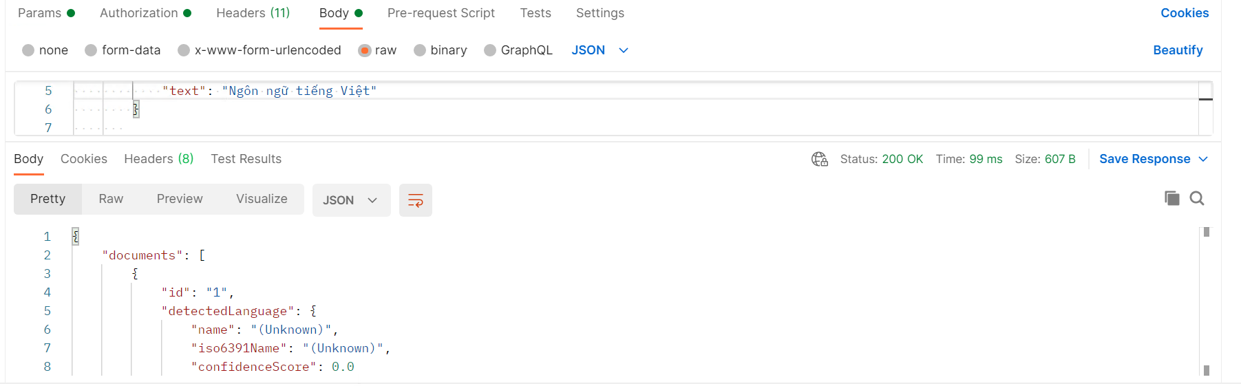 Azure Cognitive Service Text Analytics Detect Language Feature Not Able To Detect