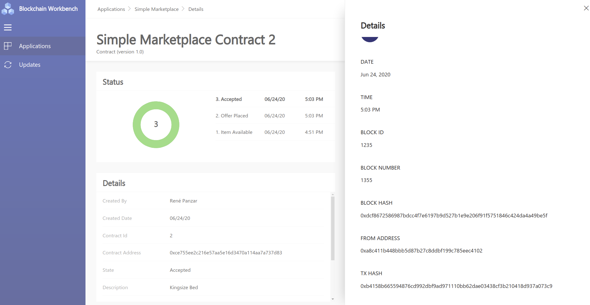 Why are no metrics shown in Azure Blockchain Service even after two contracts have been deployed ...