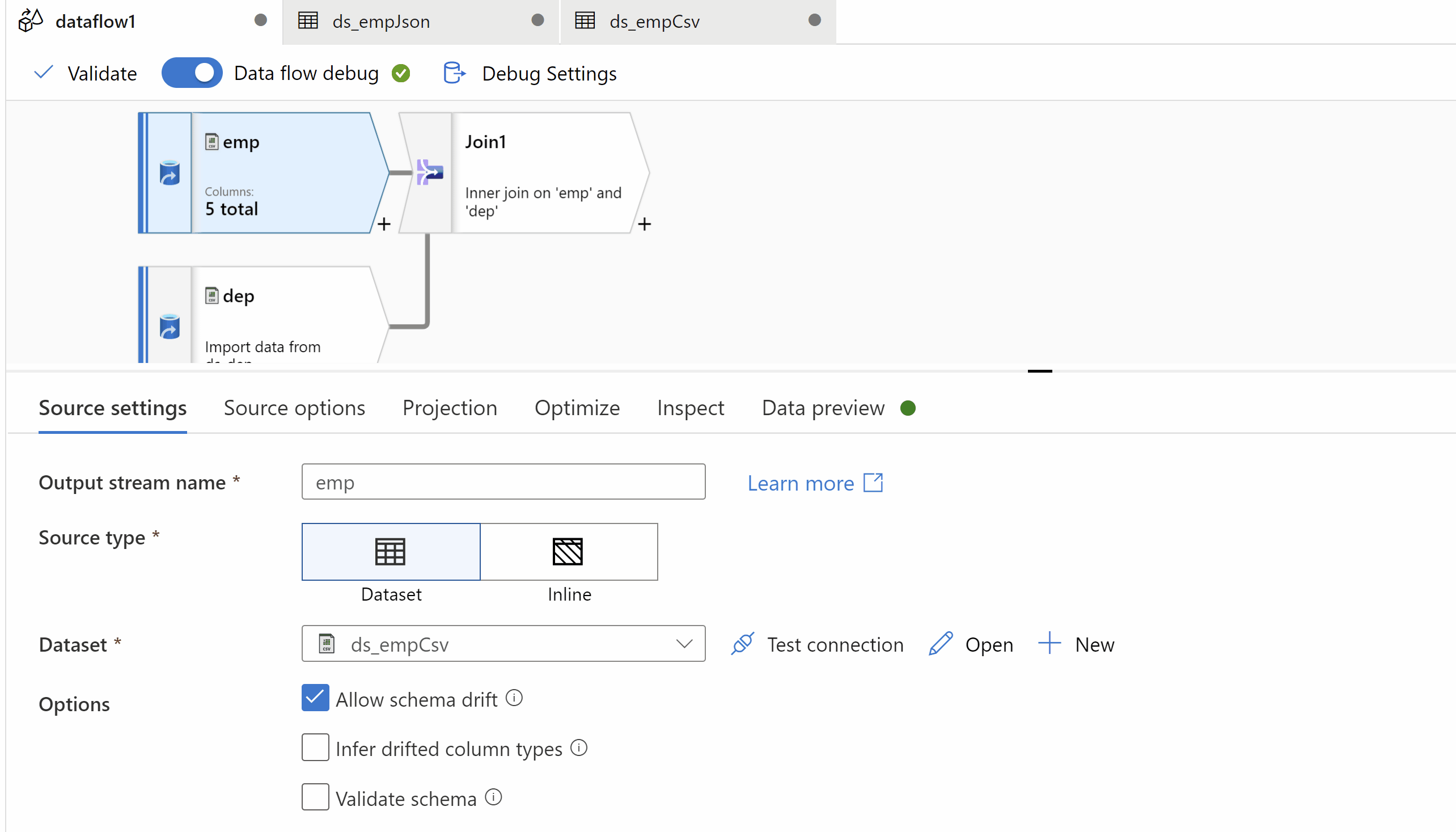 Dynamic Parameters In Azure Data Factory In Dataflow Activity