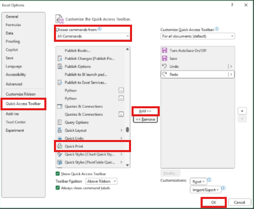 EXCEL2021で印刷画面にショートカットしたときのカーソルの位置を変更したい - Microsoft Q&A