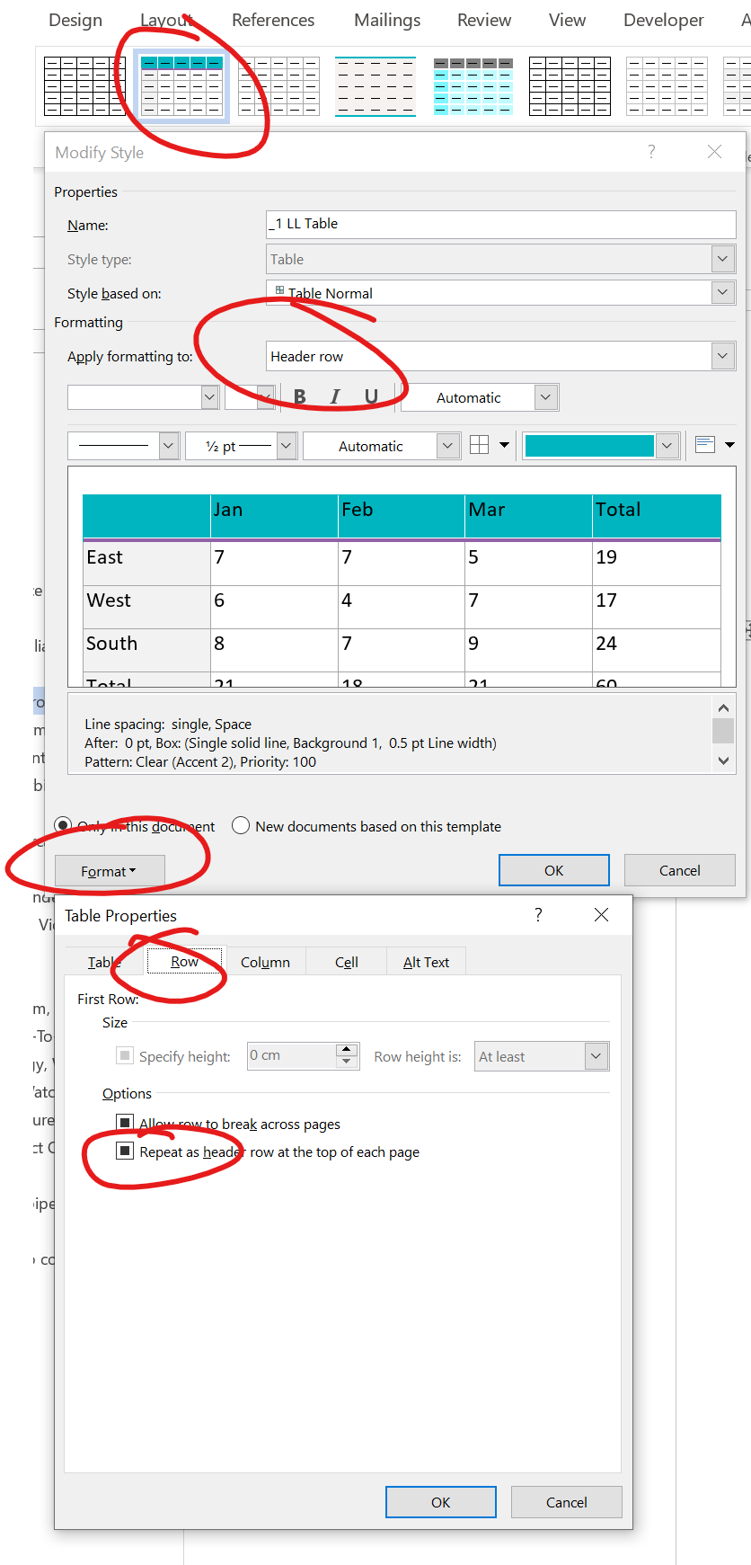 Tables in Word documents stored on Teams lose their repeated headers - Microsoft Q&A