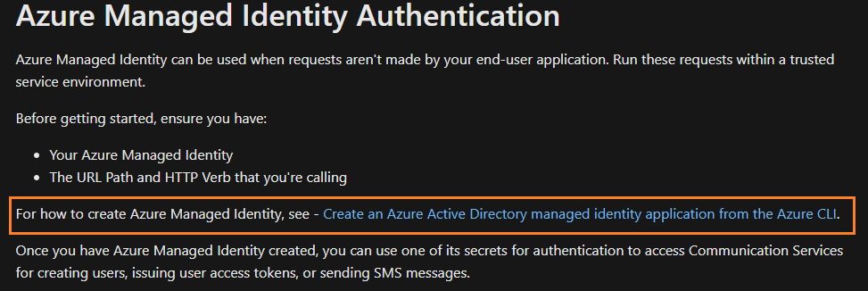 Using Managed Identity with Azure Communication Services : Where to ...