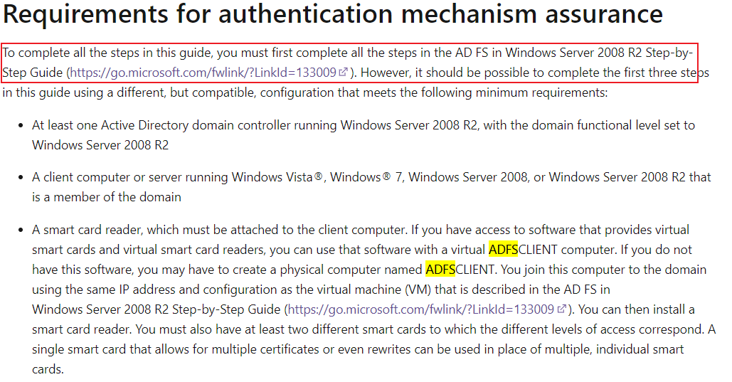 Authentication Mechanism Assurance - Microsoft Q&A