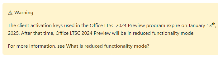 what we need to when Microsot Office LTSC Professional Plus 2024 ...