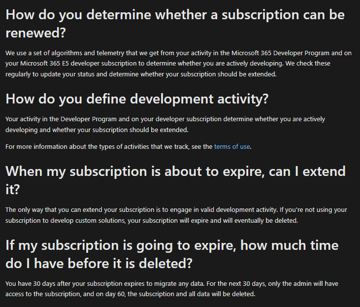Request to reset expired Microsoft 365 Developer Program profile - Microsoft Q&A