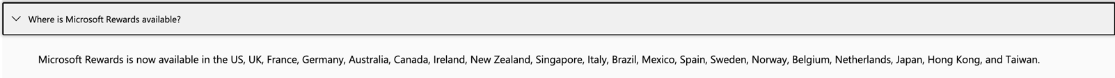 Microsoft rewards is not available - Microsoft Q&A