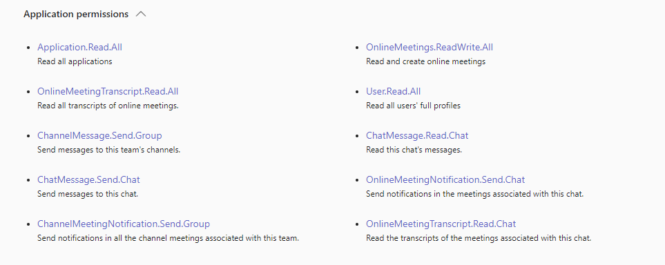 Not able to get Transcript content through Graph API - Microsoft Q&A