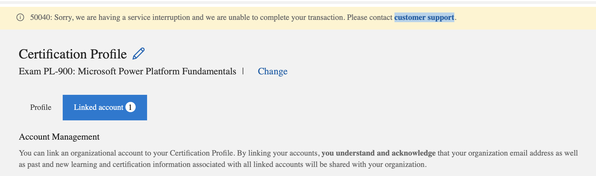 Issues registering for an exam on Pearson Vue - Microsoft Q&A