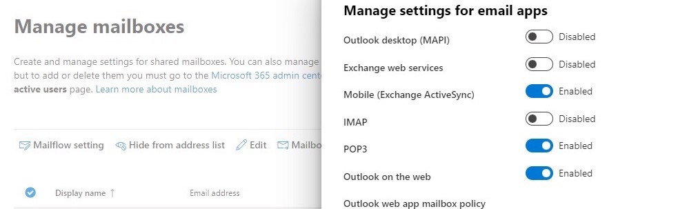 How/where to confirm a user's email/webmail/mailbox is enabled in Azure AD with an F3 or higher ...