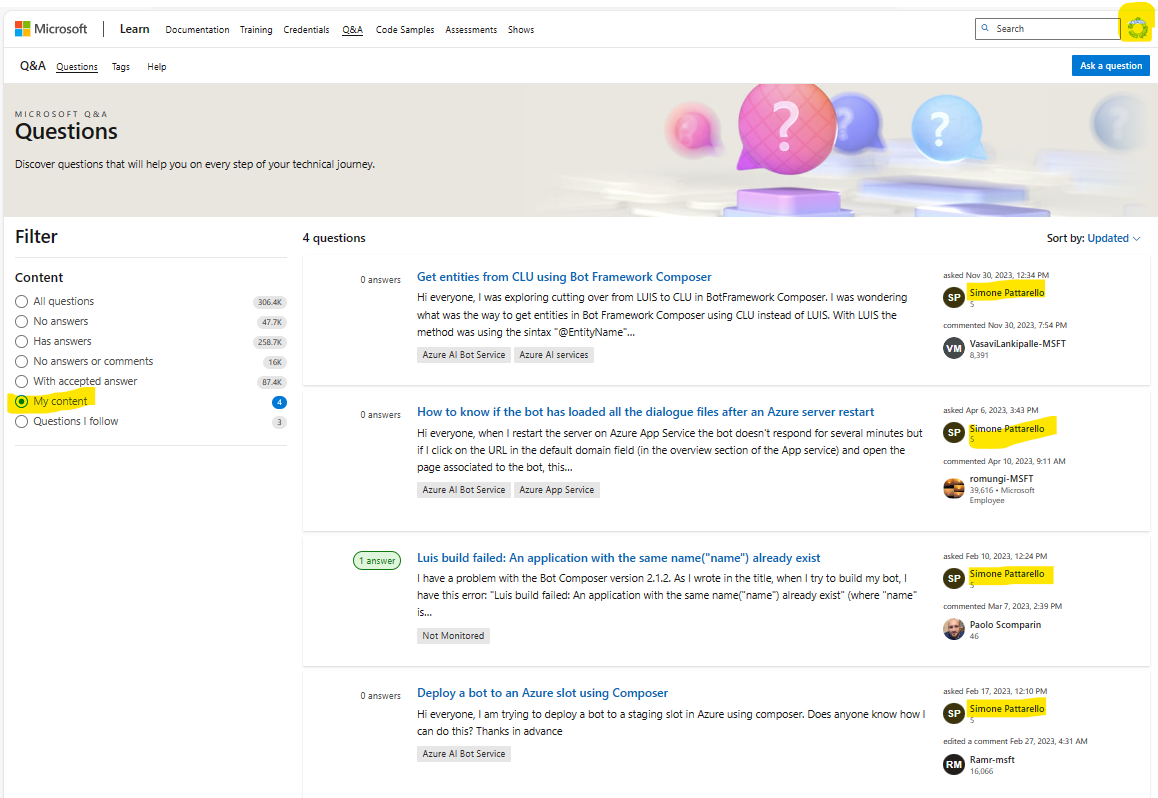What happened to the Answer that I posted? - Microsoft Q&A