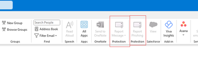 Microsoft Outlook "Report Message" add-on grayed out for users ...