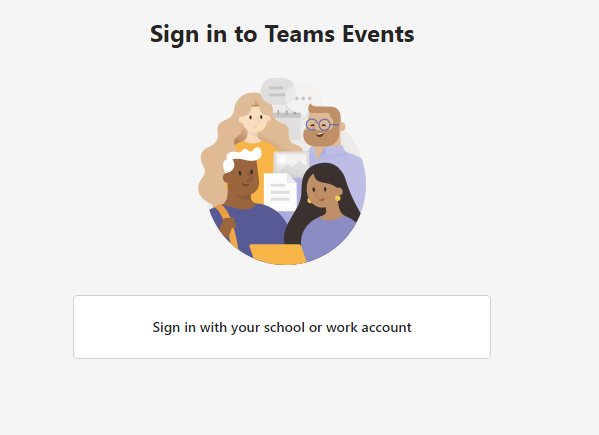 MS Teams Registration link requires login to Microsoft account ...