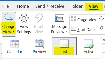 Outlook - How to Enable List View for Shared Calendar - Microsoft Q&A