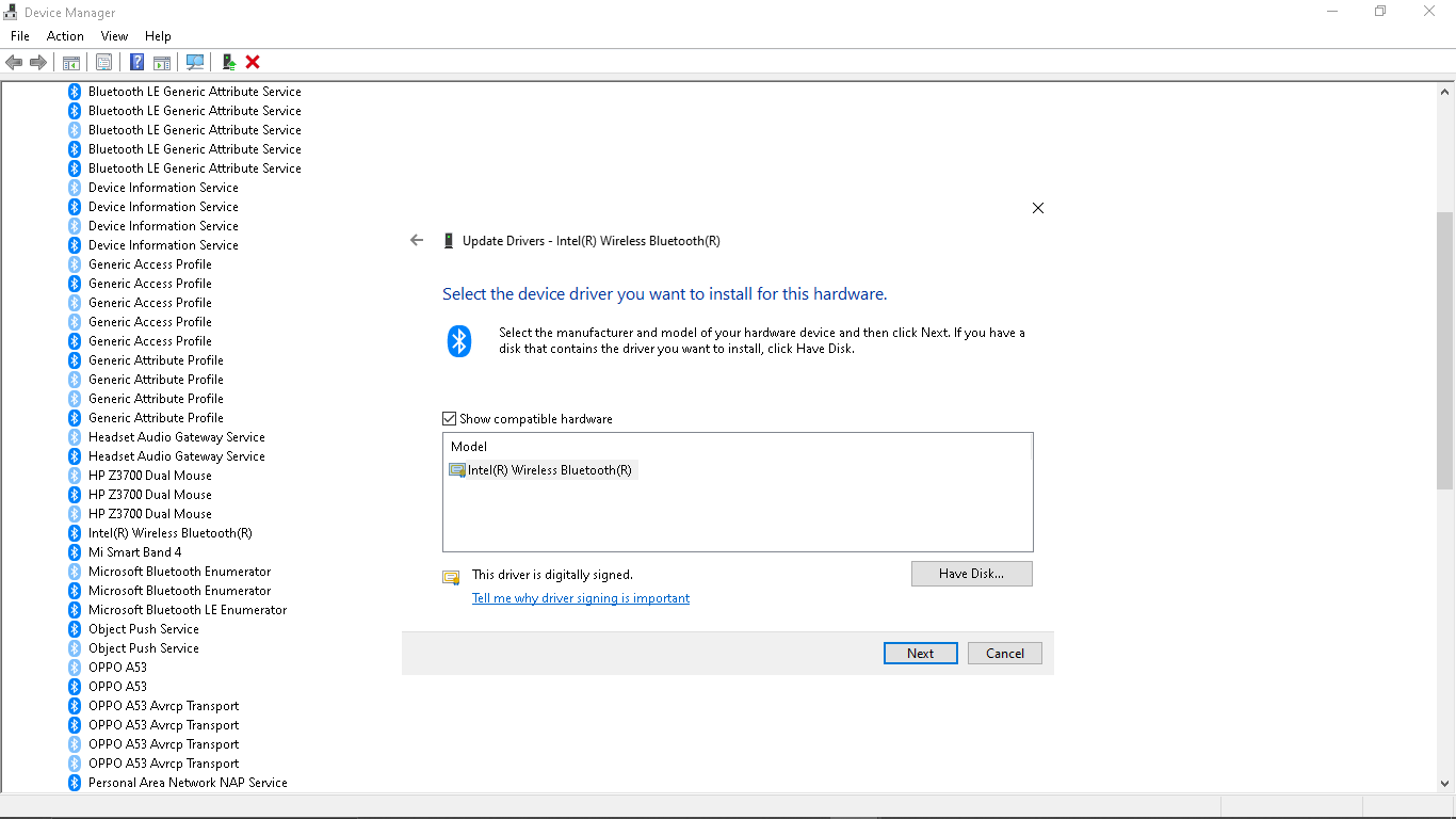 How to install old Bluetooth driver in windows 10? - Microsoft Q&A