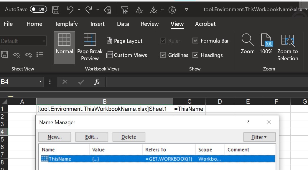Excel Web How to get this Workbook Name? - Microsoft Q&A