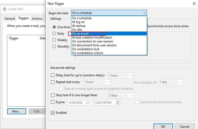 How do i attach a task for this specific event? - Microsoft Q&A