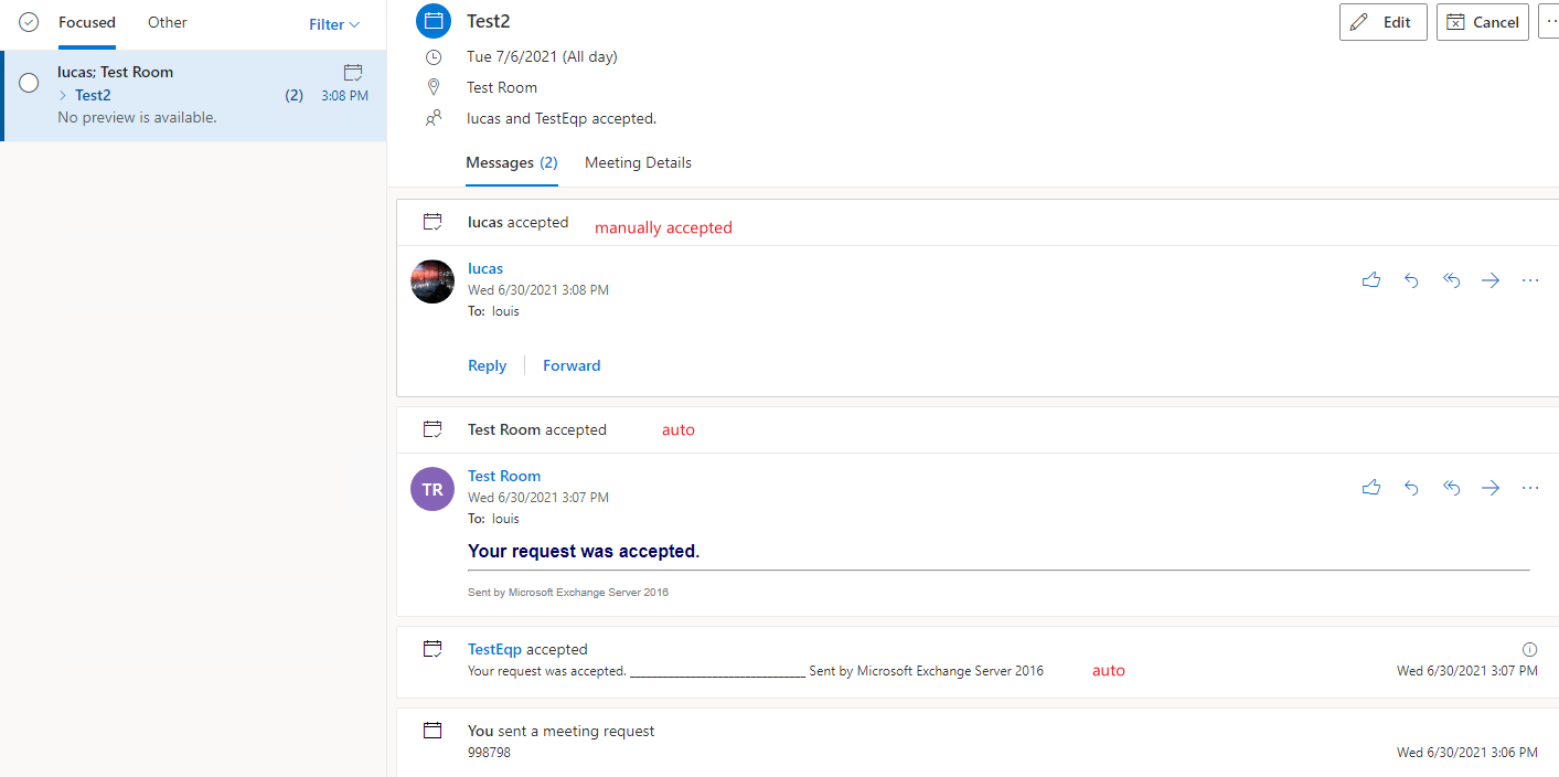 Cloud mailboxes cannot book an equipment mailbox - Microsoft Q&A