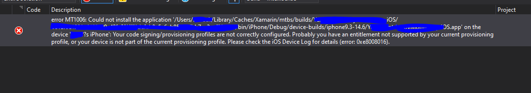 Xamarin Ios Couldnt Deploy To Device Microsoft Qanda