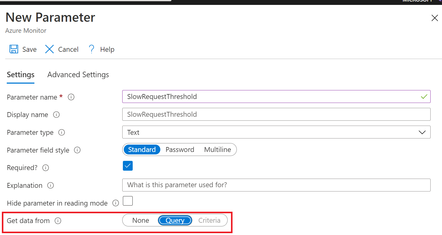 Text Parameter In Azure Workbook Does Not Offer To Set Default Value Microsoft Qanda