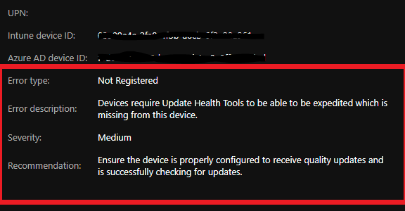 Intune Windows Expedited update Error - Microsoft Q&A