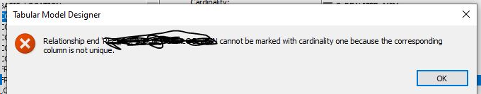 Relationship cardinality issue - Microsoft Q&A