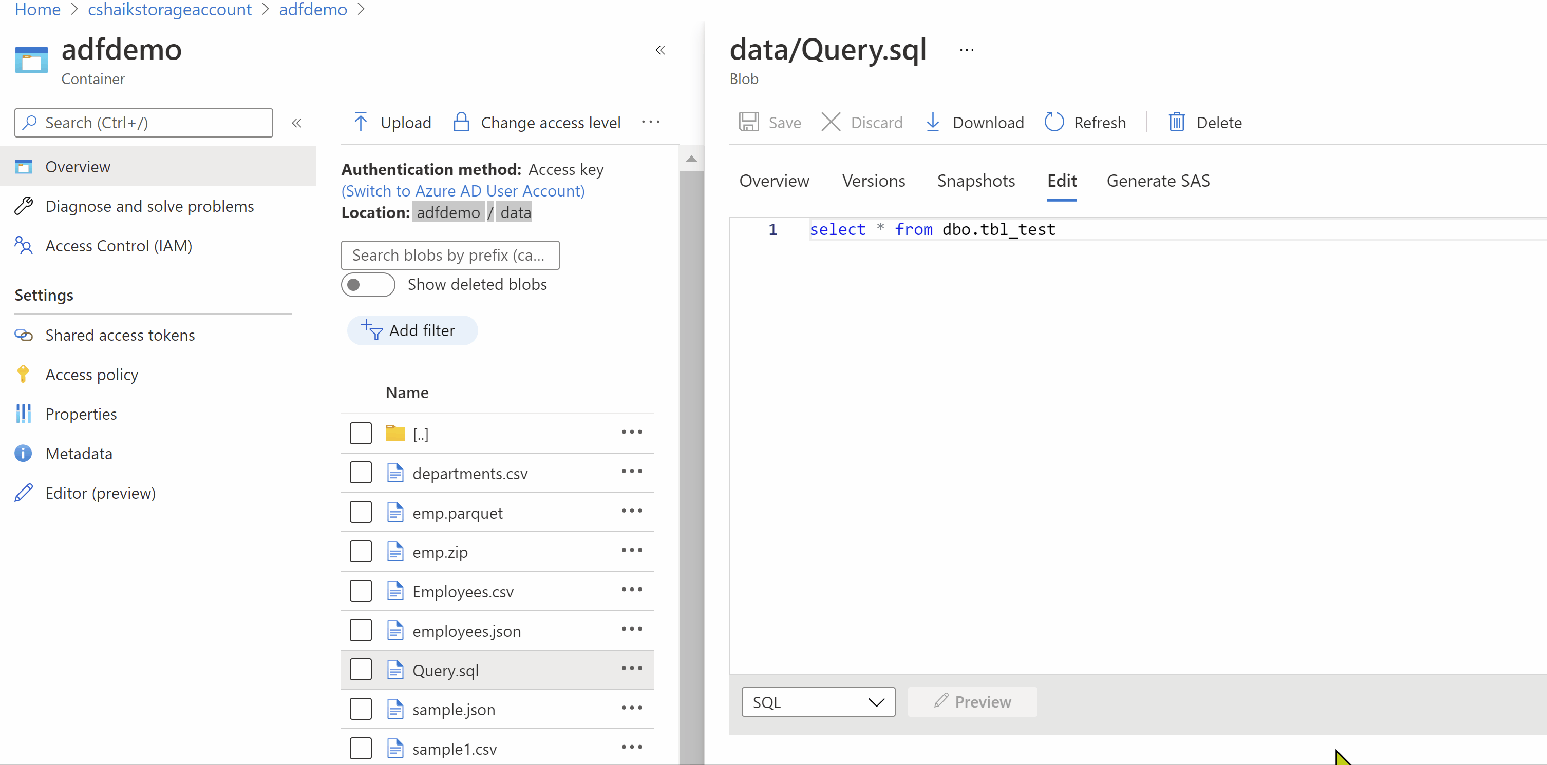 Passing Sql File As A Parameter To Source Dataset In Adf Microsoft Qanda
