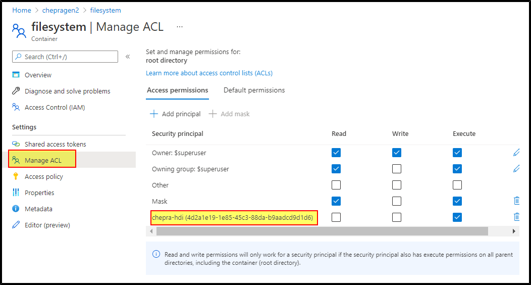 [Data Lake: ACL permission] Mysterious Id added in ACL for Azure AD App ...
