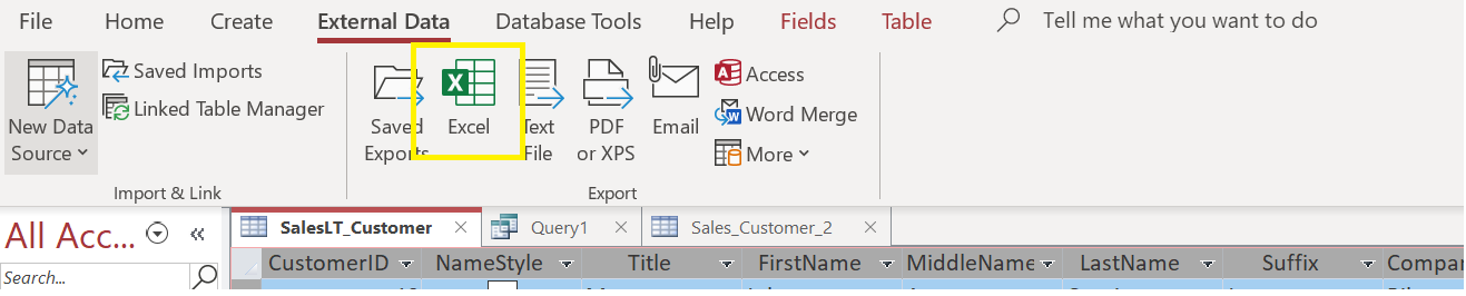 Azure Database Query Speed Fast For Both Ssms And Microsoft Access But Slow For Copying On