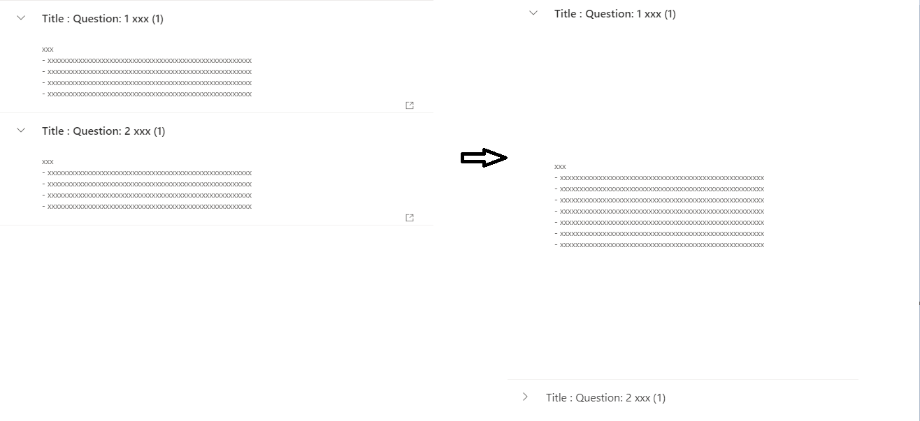 Expanding list items - Microsoft Q&A